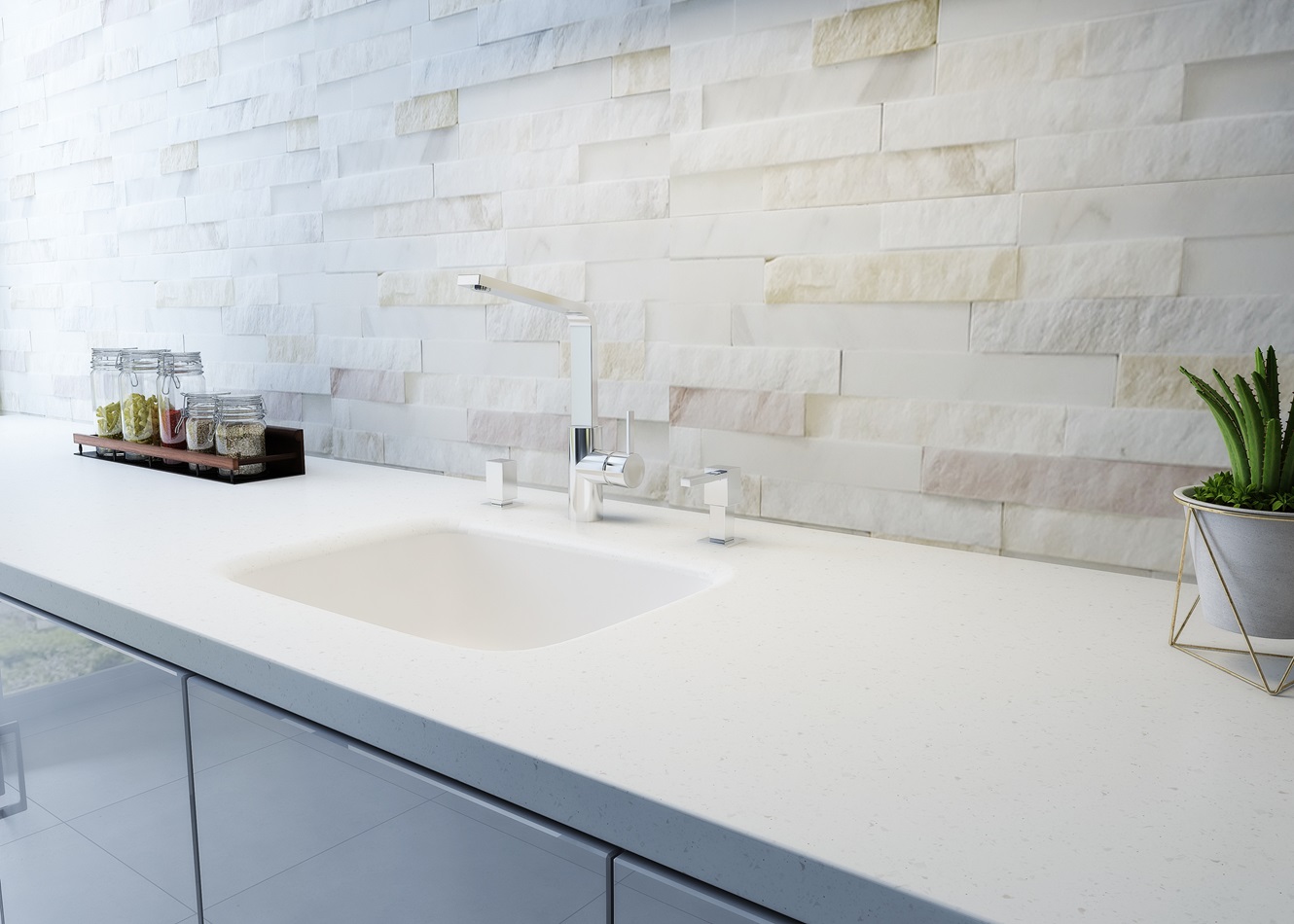 Ice Queen, HIMACS - Solid Surface Countertops | LX Hausys US